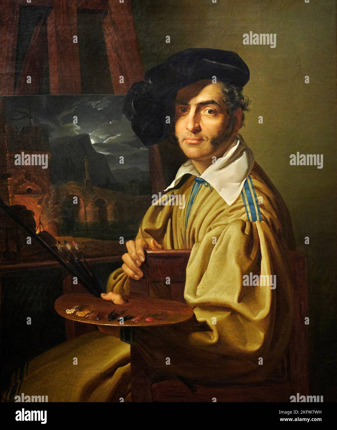 Ritratto del pittore Giovanni Migliora - olio su tela - Giuseppe ...