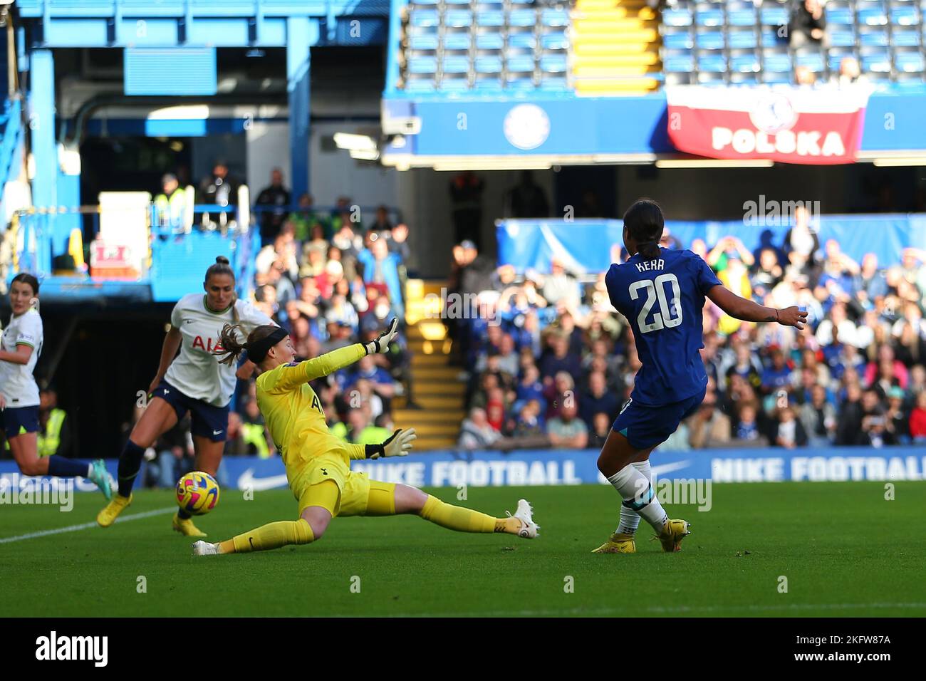 20th November 2022; Stamford Bridge, Chelsea, London, England: Womens ...