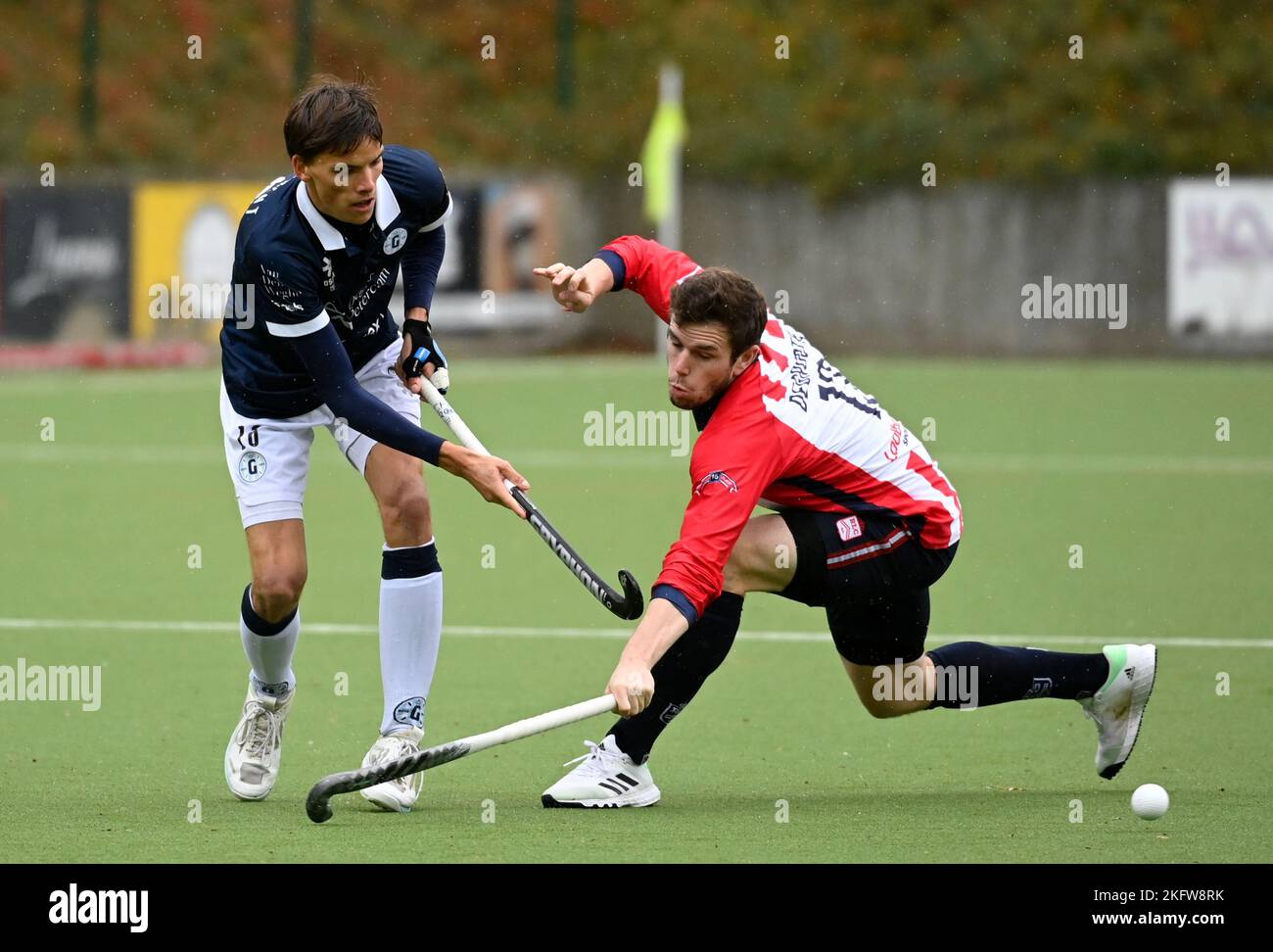 Gantoise's Timothee Clement and Leopold's Gauthier Boccard fight for ...