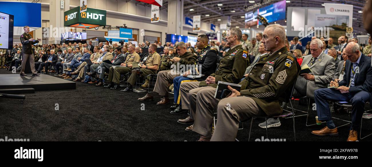 Brigadier General Guy Jones, FCC, Deputy Director, speaks to audience ...