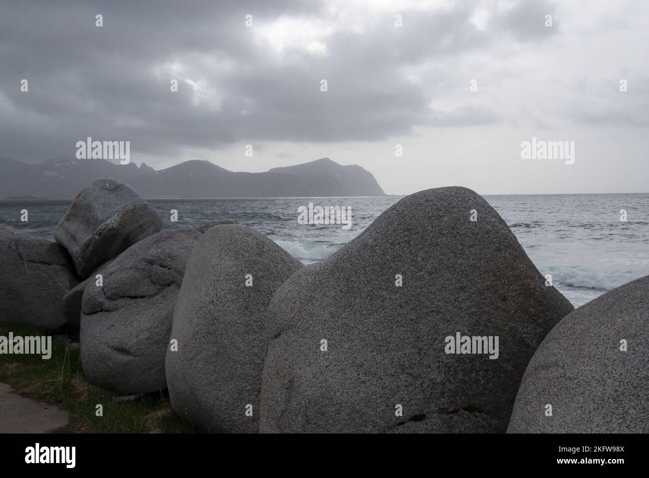 Vikten is a small village on Flakstadøya island of the Lofoten ...