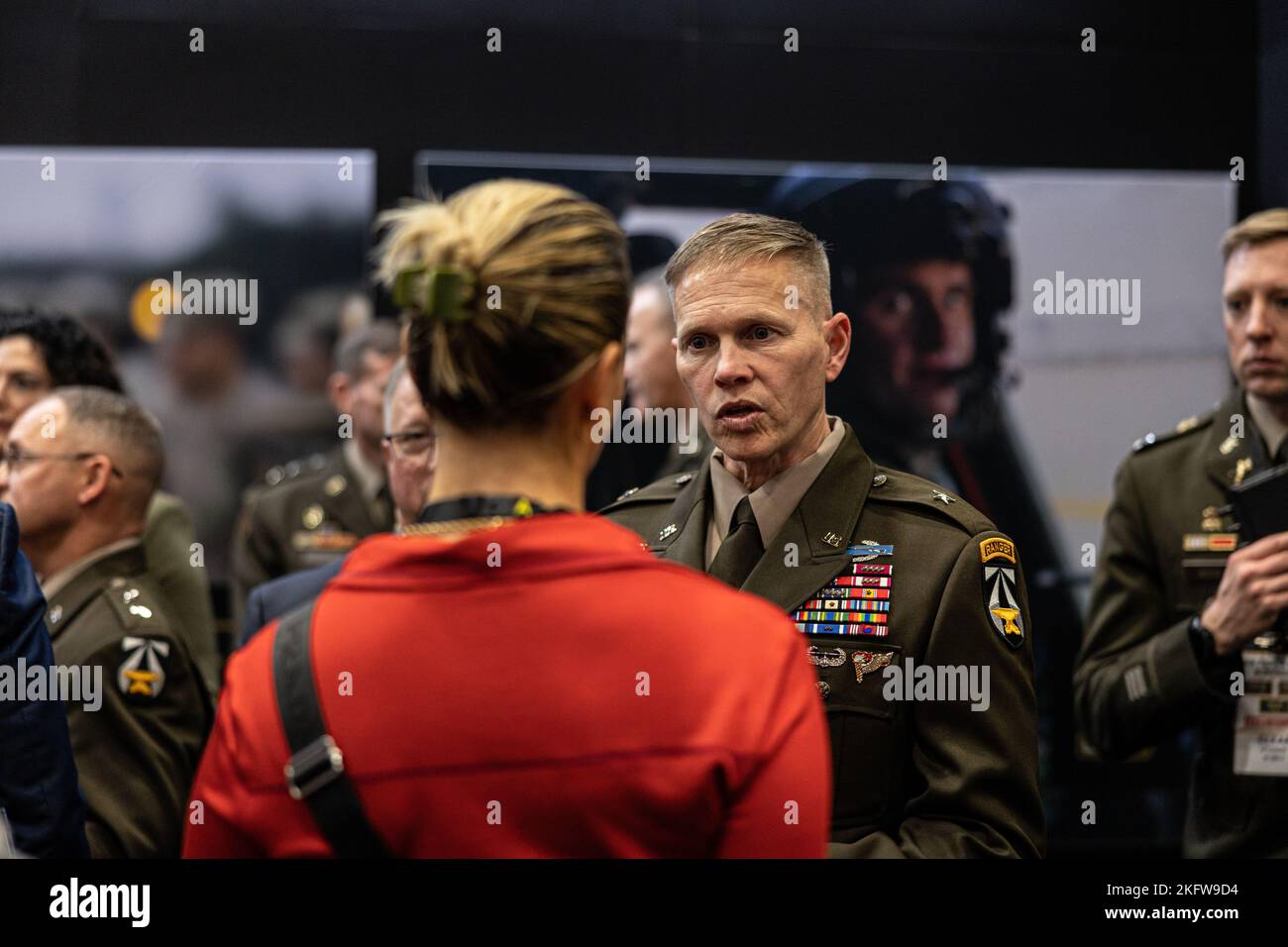 Brigadier General Guy Jones, FCC, Deputy Director, speaks to audience ...