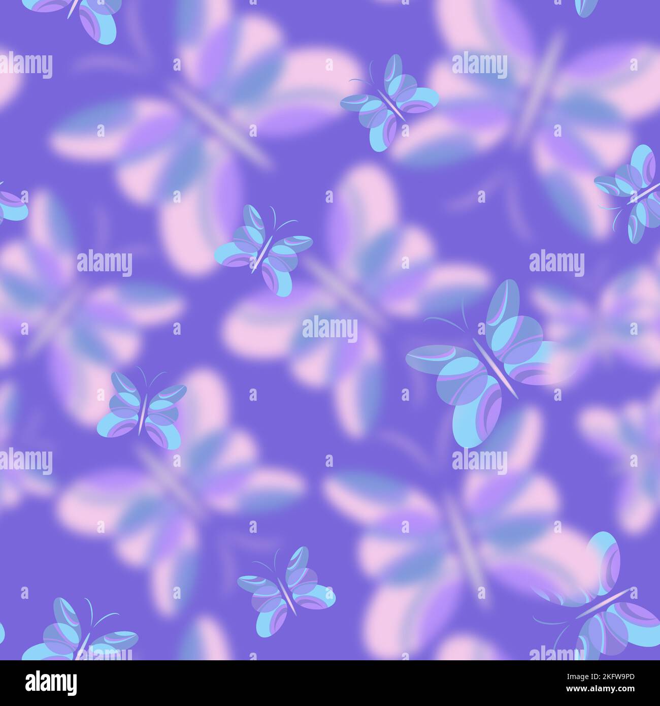 seamless pattern without background with multicolored pink and purple ...