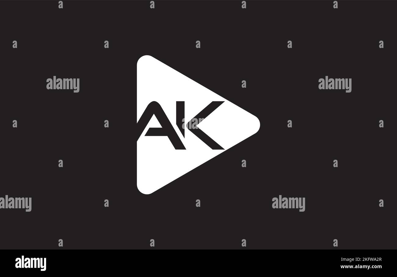 Play button icon vector and play button logo symbol with icon letter ...