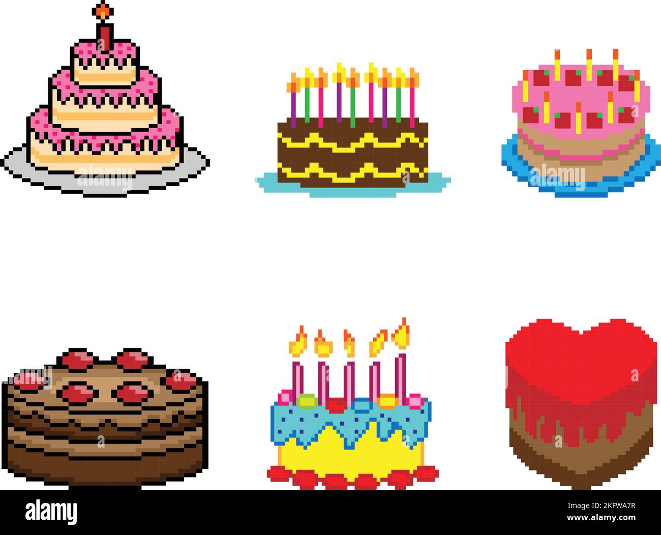 Cake pixel art hi-res stock photography and images - Alamy
