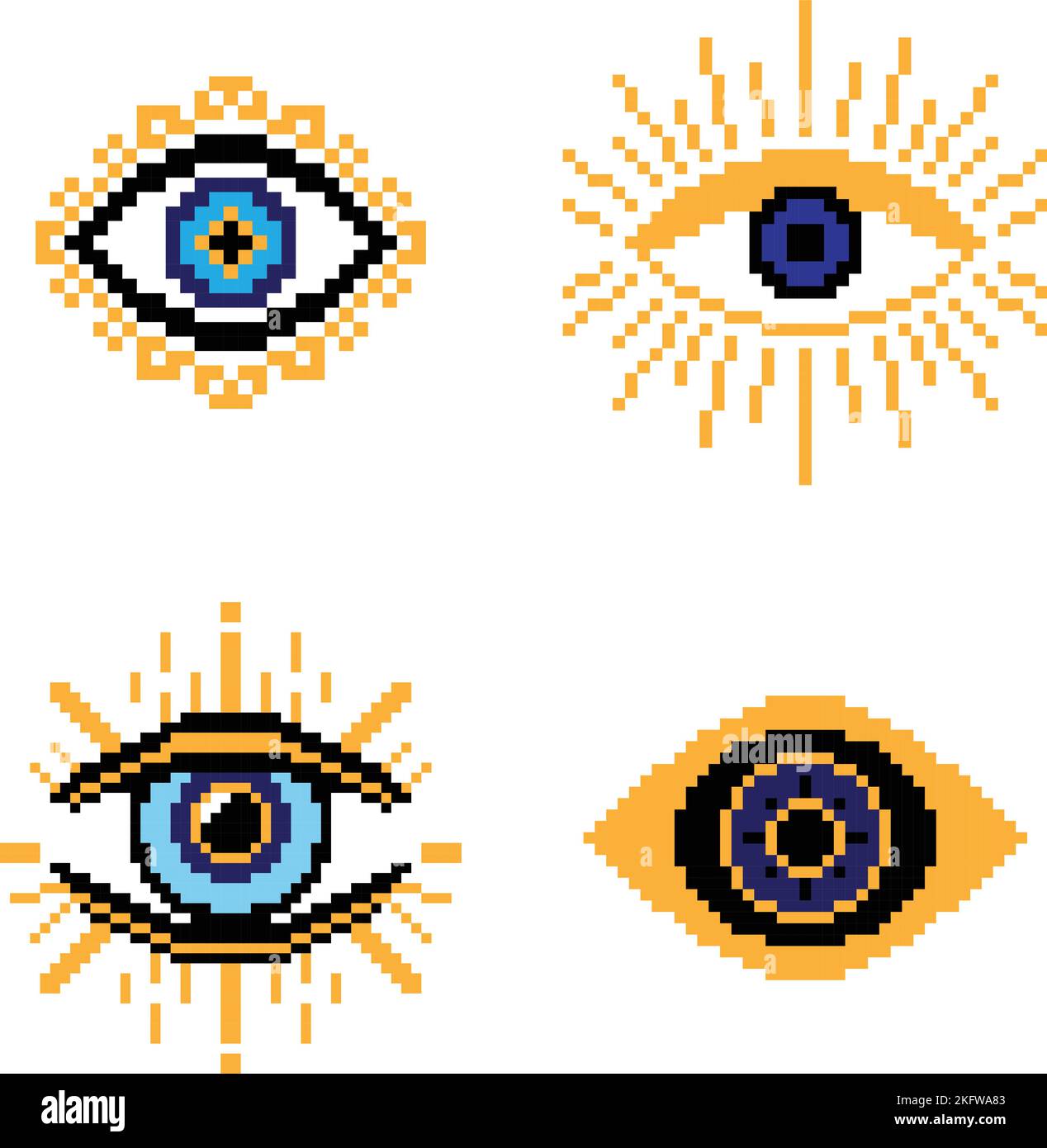 Evil Eye Pixel Art