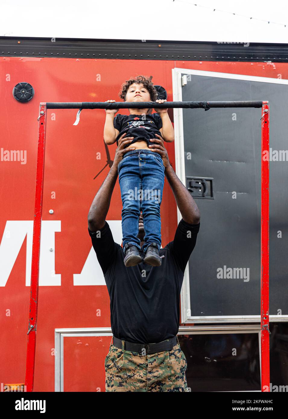 U.S. Marine Corps Sgt. Jordan Young, a recruiter with Recruiting Sub ...