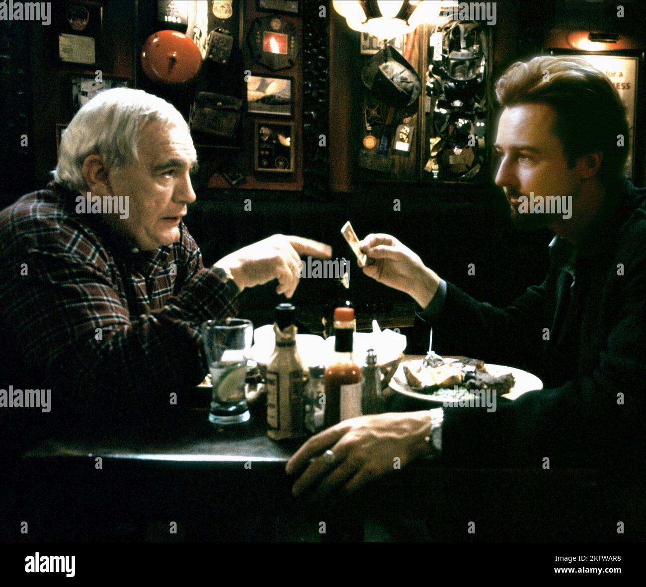 BRIAN COX, EDWARD NORTON, 25TH HOUR, 2002 Stock Photo - Alamy