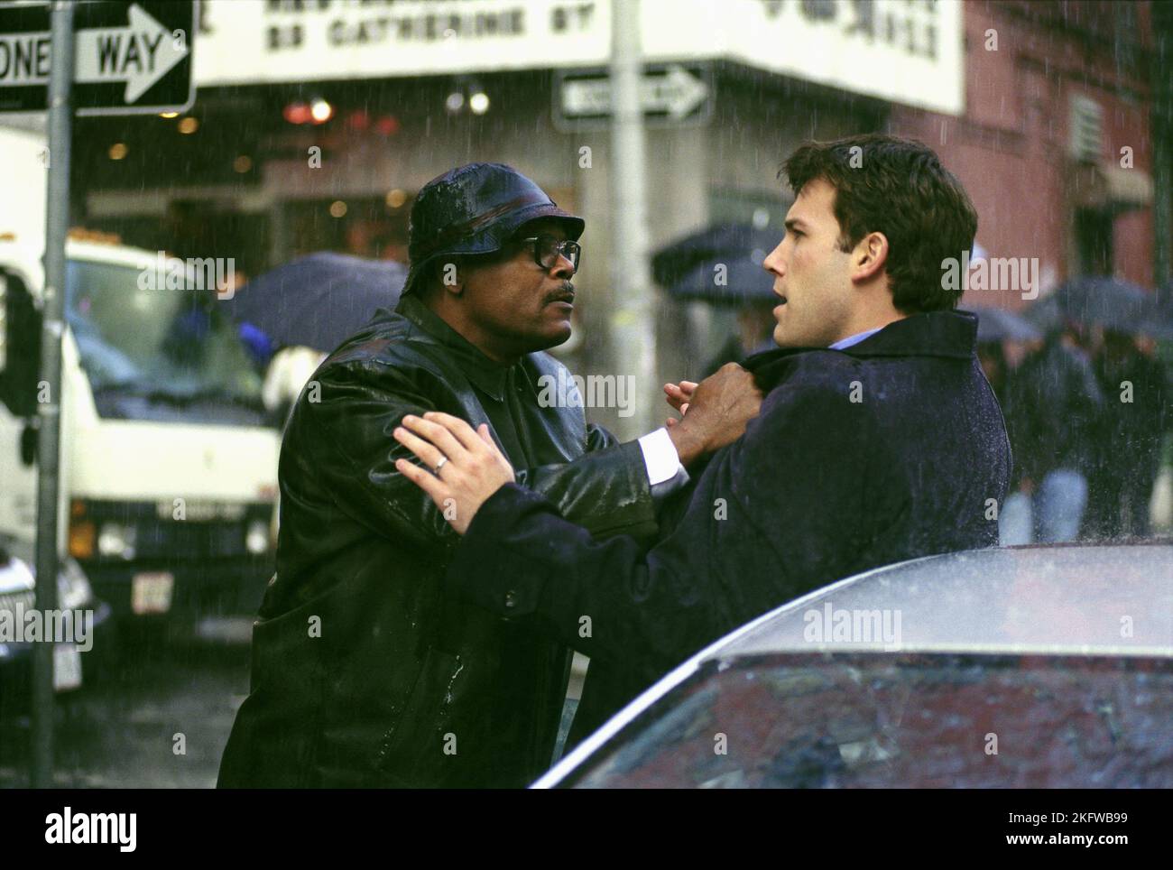 SAMUEL L. JACKSON, BEN AFFLECK, CHANGING LANES, 2002 Stock Photo - Alamy
