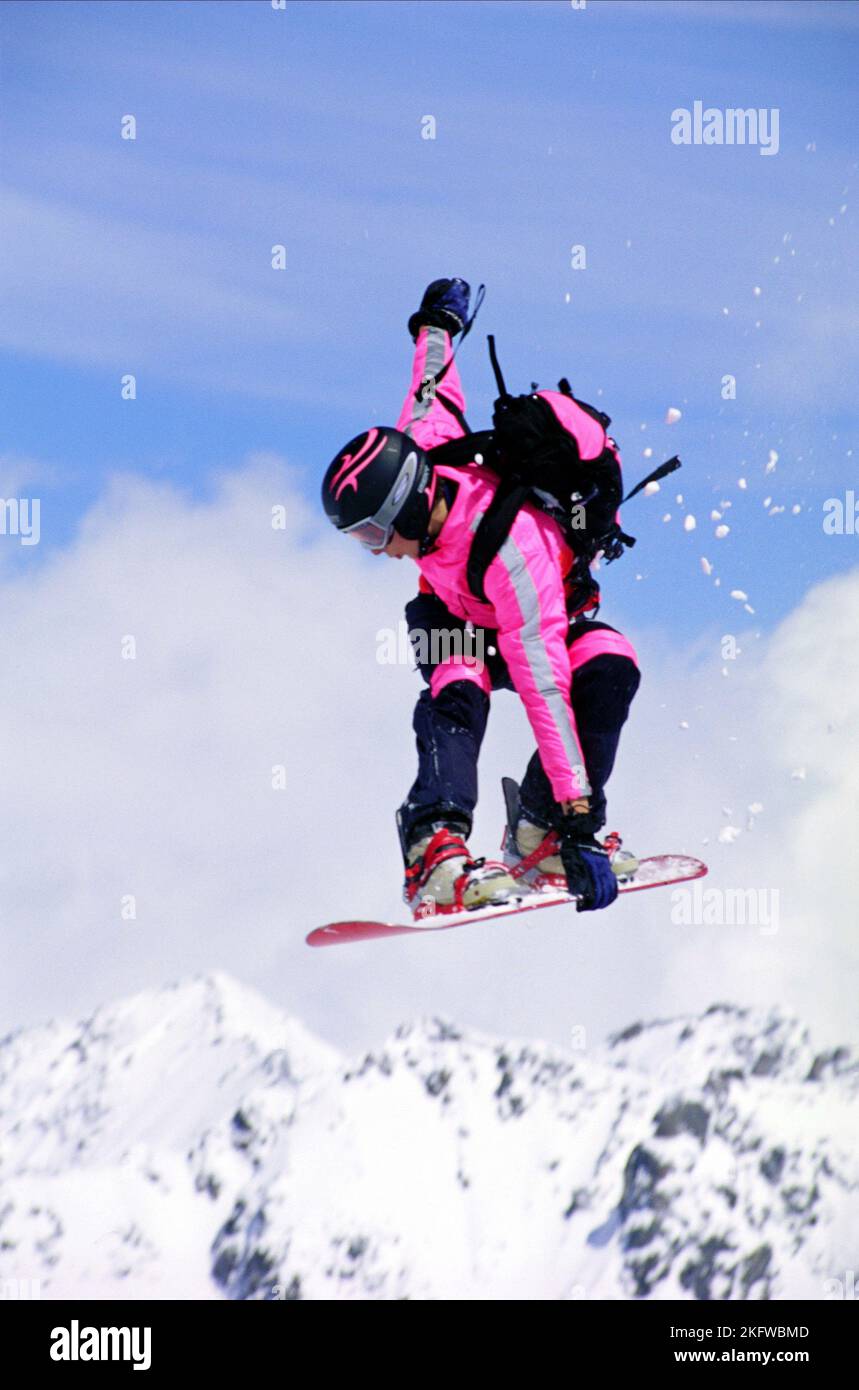 SNOWBOARDING SCENE, EXTREME OPS, 2002 Stock Photo - Alamy