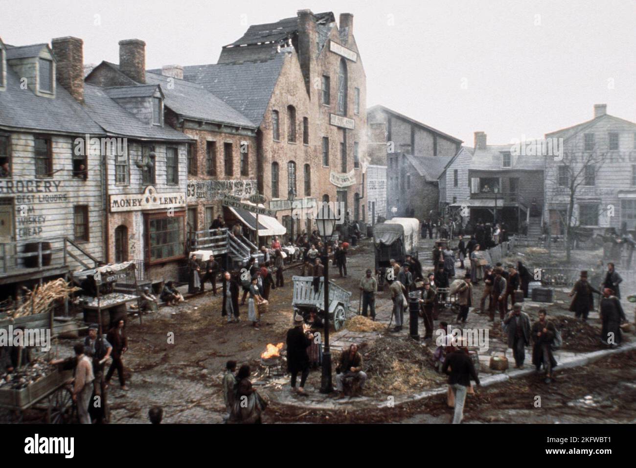 TOWN SCENE, GANGS OF NEW YORK, 2002 Stock Photo - Alamy