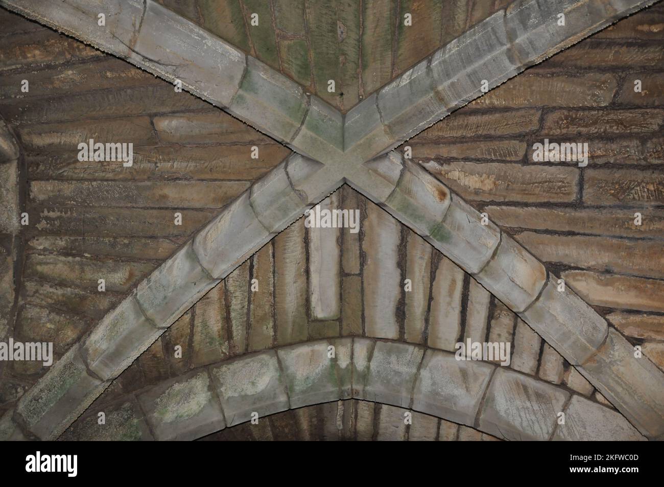 A low angle of a brick ceiling Stock Photo - Alamy
