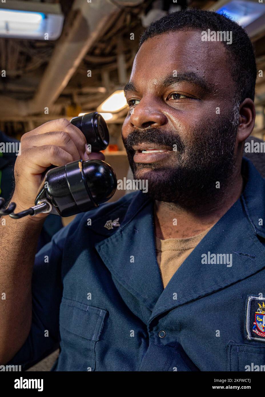 PHILIPPINE SEA (Oct. 11, 2022) Damage Controlman 1st Class Willie ...