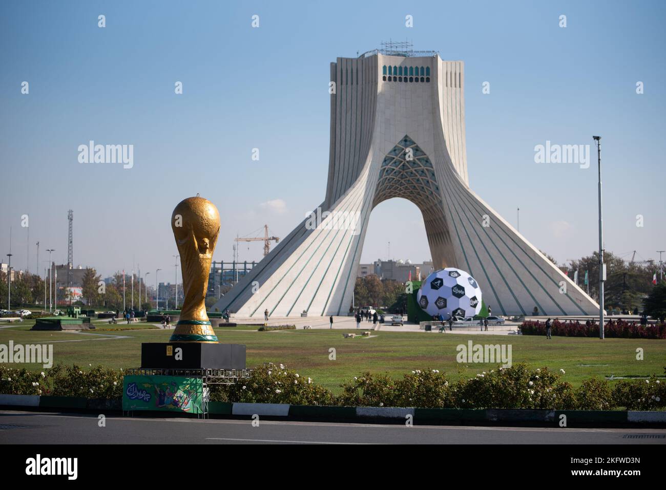 Qatar fifa world cup trophy ball hi-res stock photography and images ...