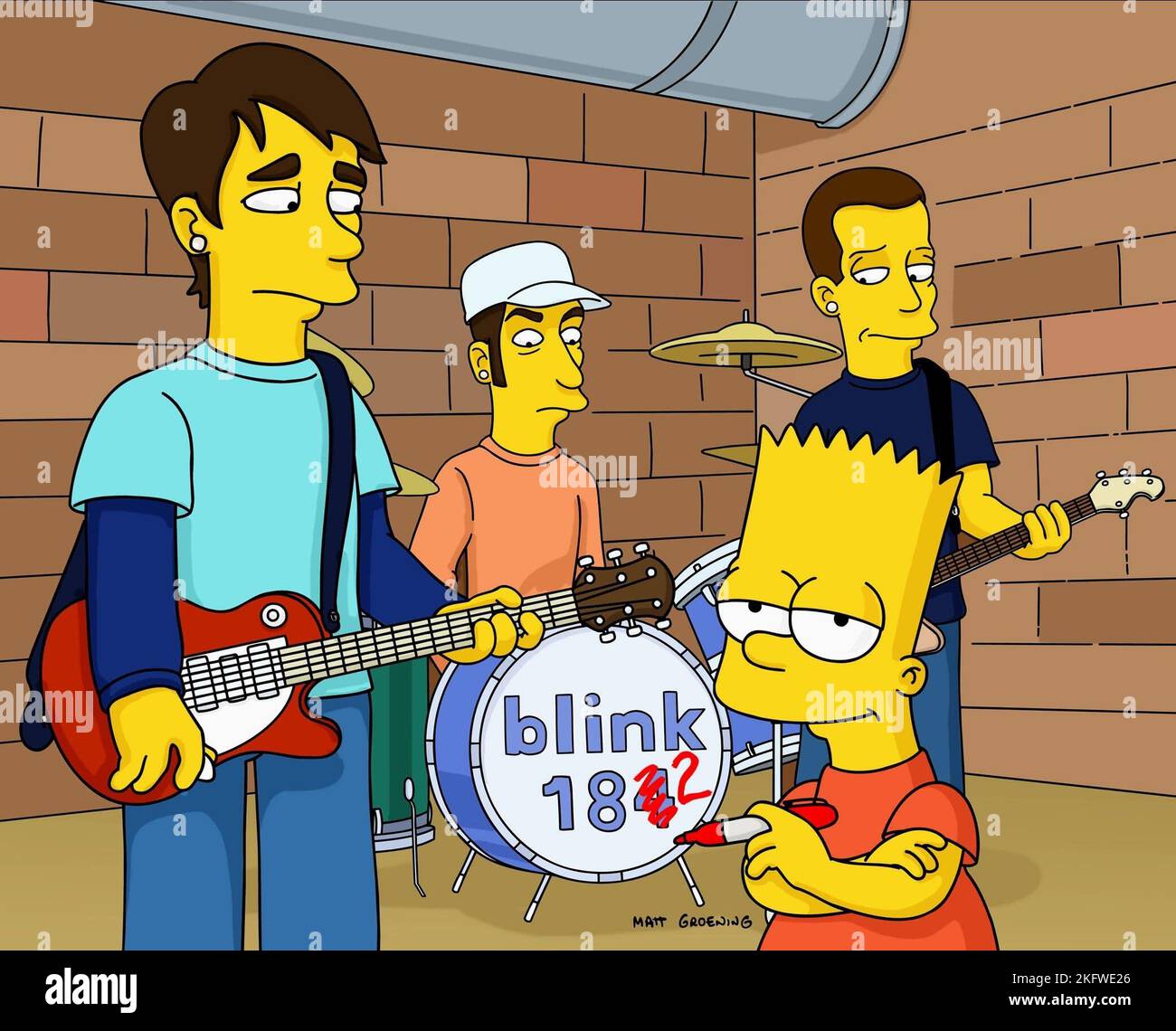 BART SIMPSON, BLINK 182, THE SIMPSONS : SEASON 14, 2002 Stock Photo - Alamy