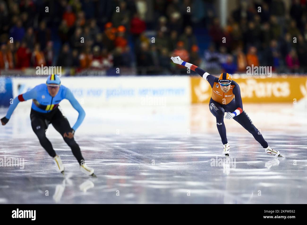 HERENVEEN - Bart Swings (BEL), Patrick Roest (NED) (lr) in action on ...