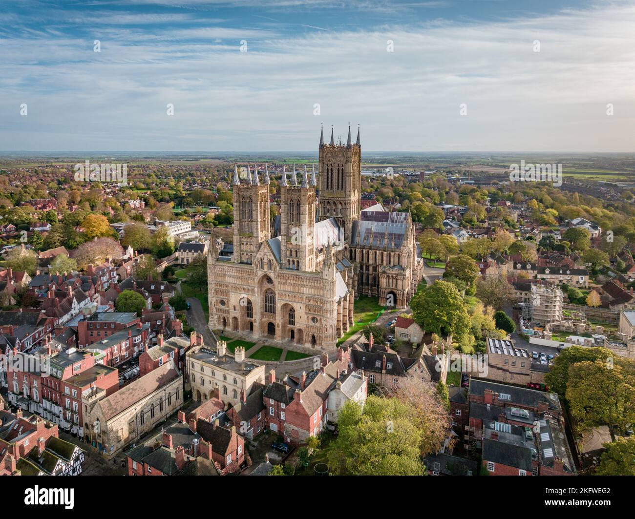 Aerial view grantham lincolnshire hi-res stock photography and images ...