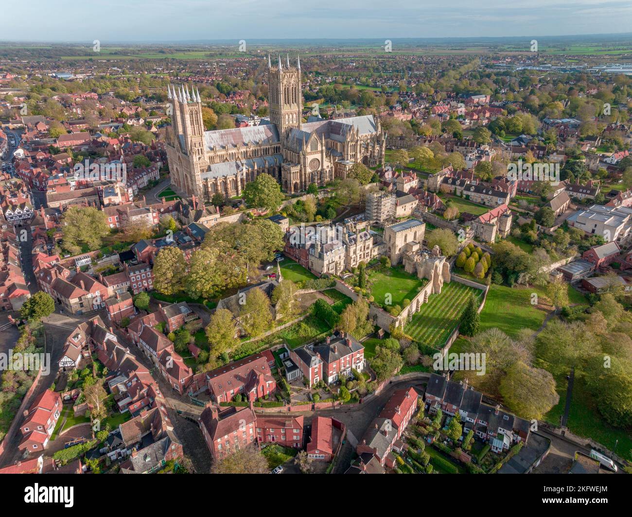 Aerial view grantham lincolnshire hi-res stock photography and images ...