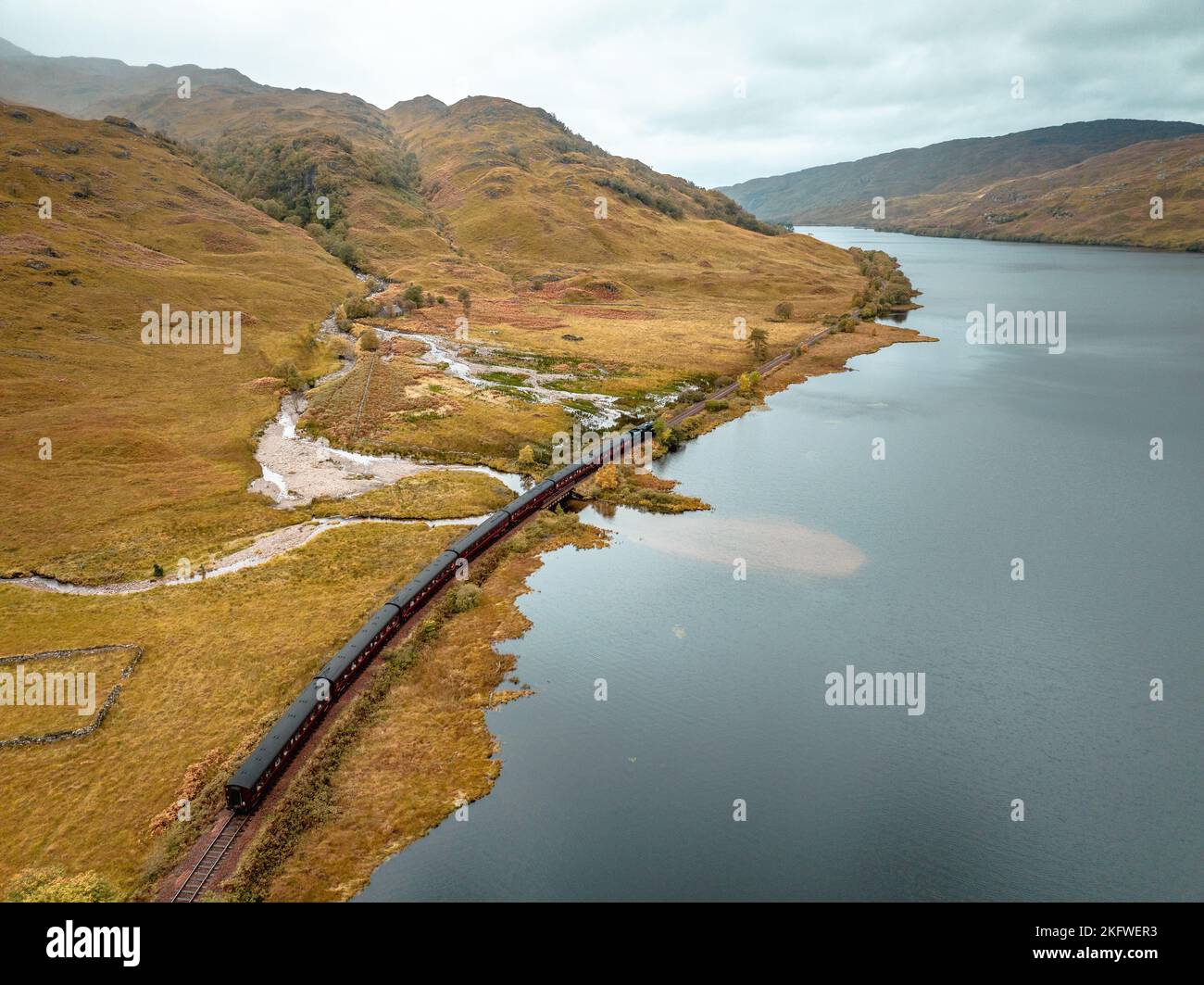 West highland railway aerial hi-res stock photography and images - Alamy