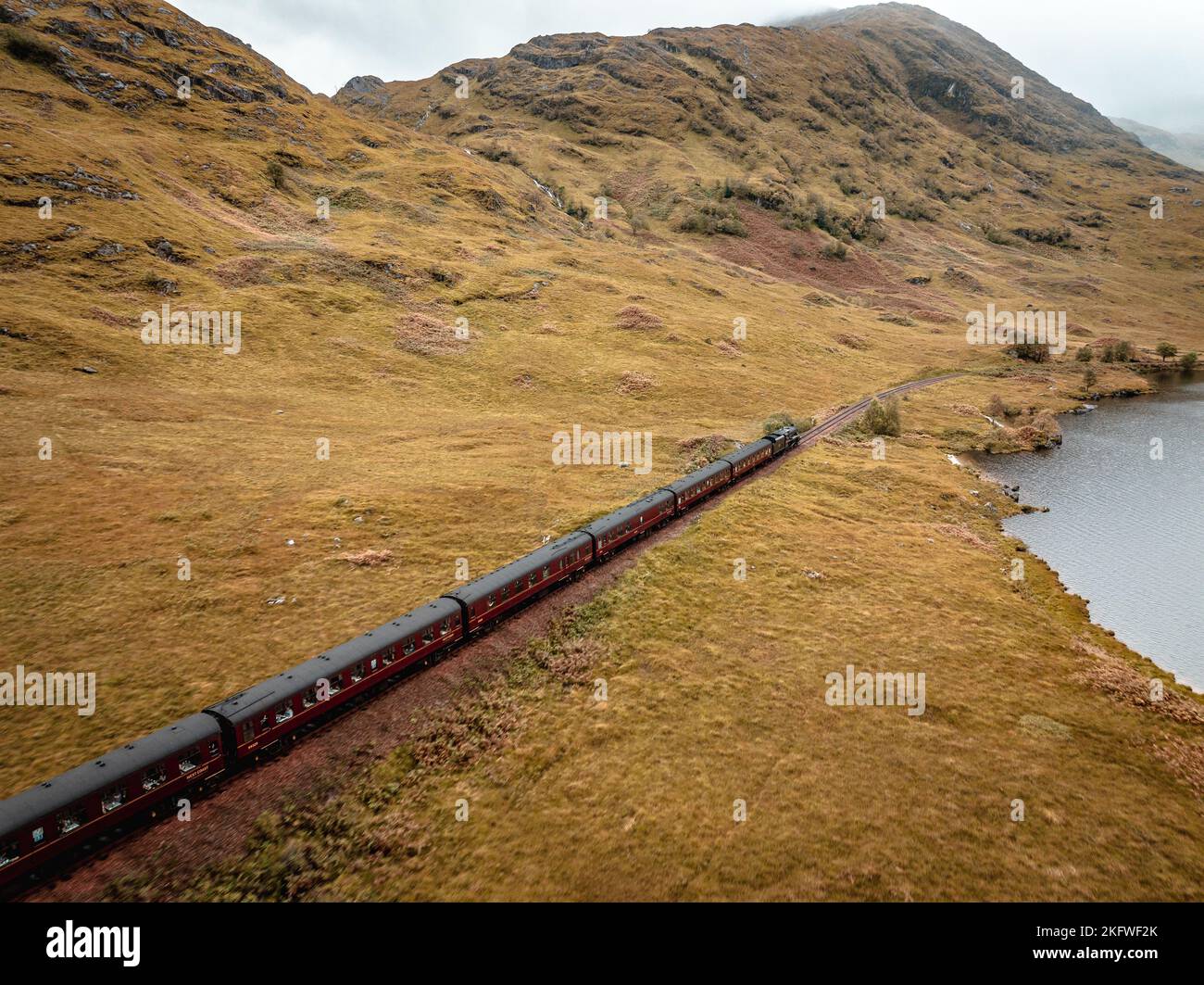 West highland railway aerial hi-res stock photography and images - Alamy