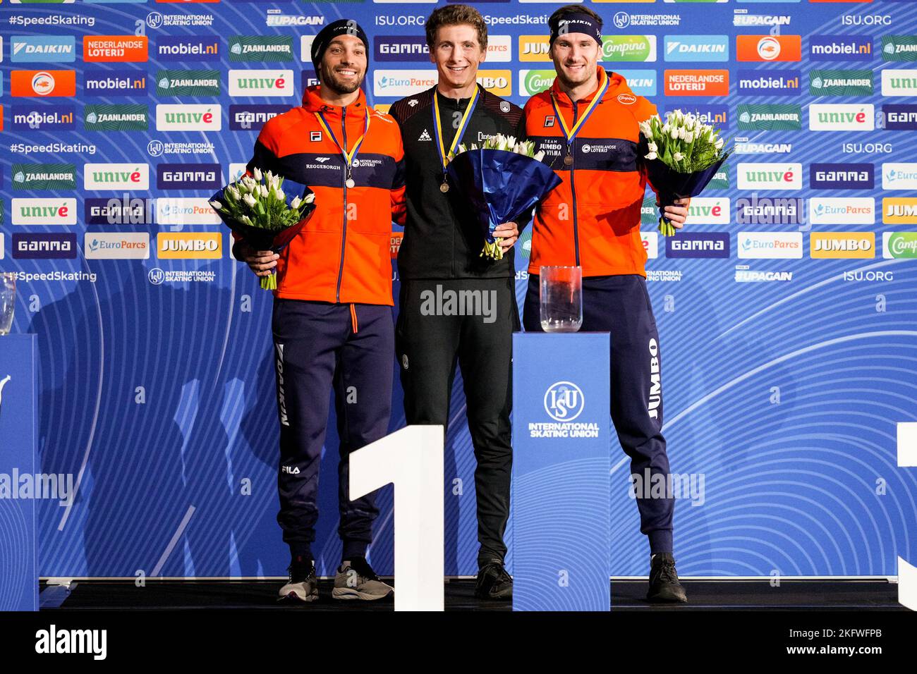 HEERENVEEN, NETHERLANDS - NOVEMBER 20: Kjeld Nuis of The Netherlands ...