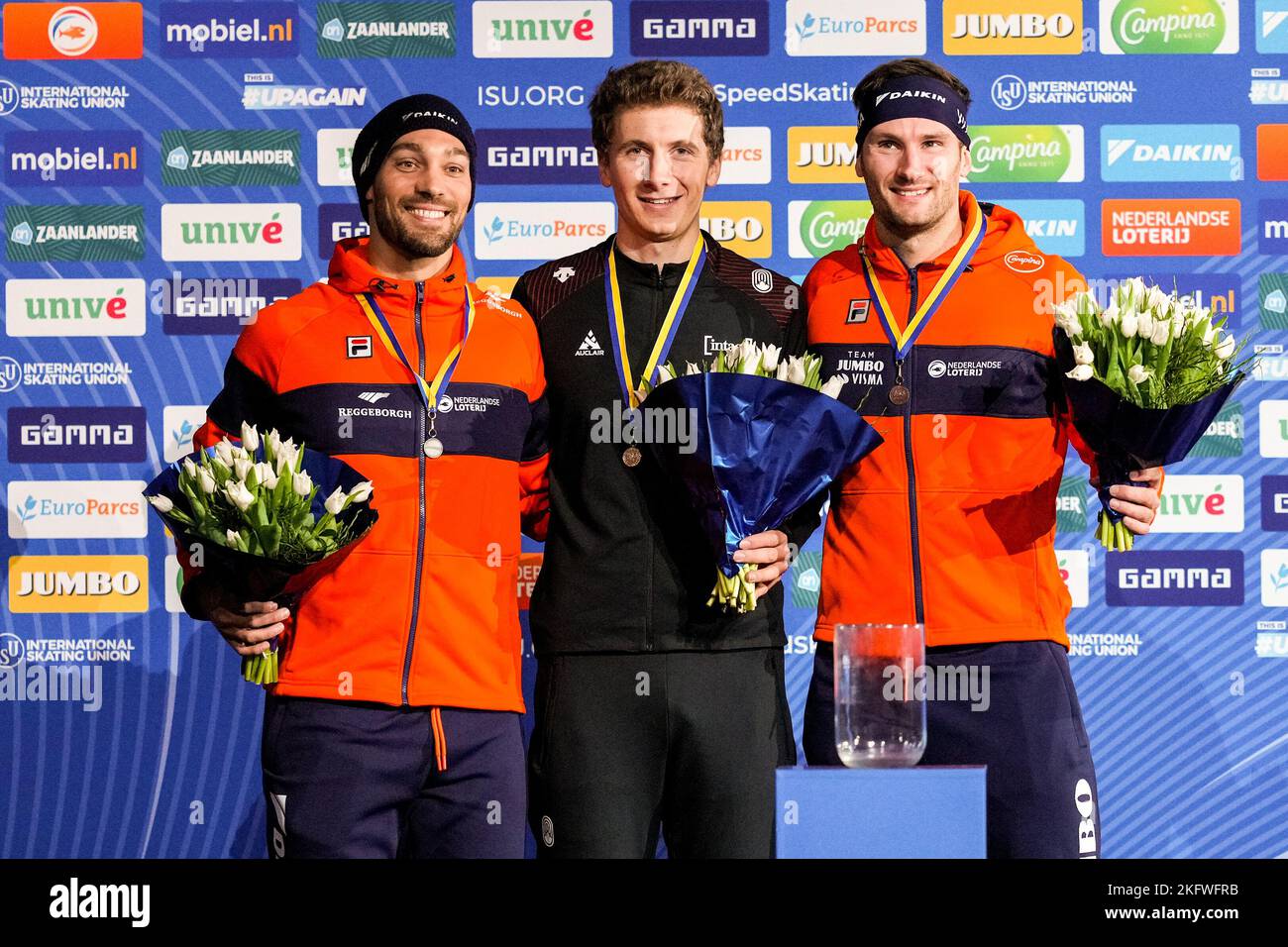 HEERENVEEN, NETHERLANDS - NOVEMBER 20: Kjeld Nuis of The Netherlands ...