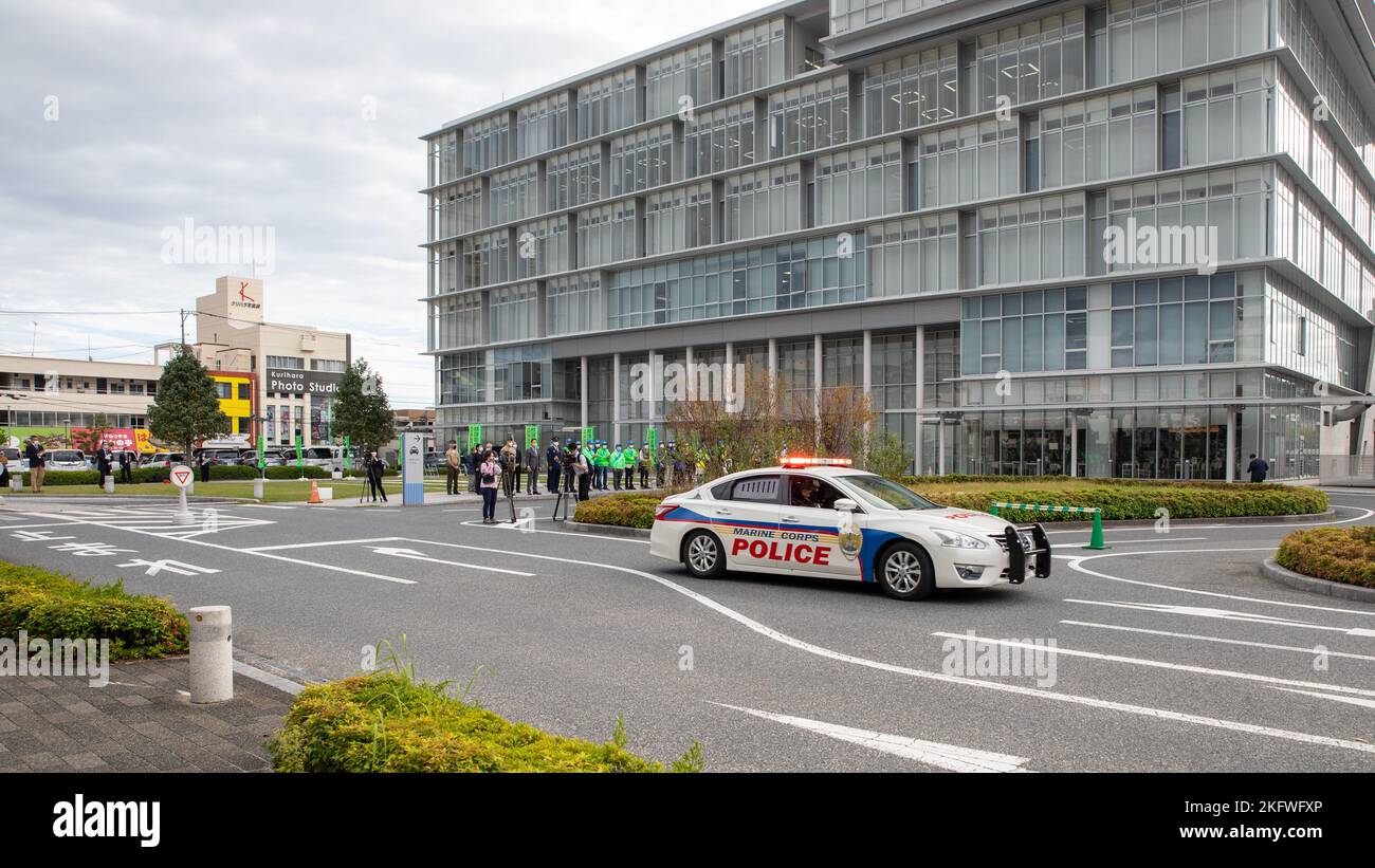 U.S. Marines with the Marine Corps Air Station Iwakuni Provost Marshal ...