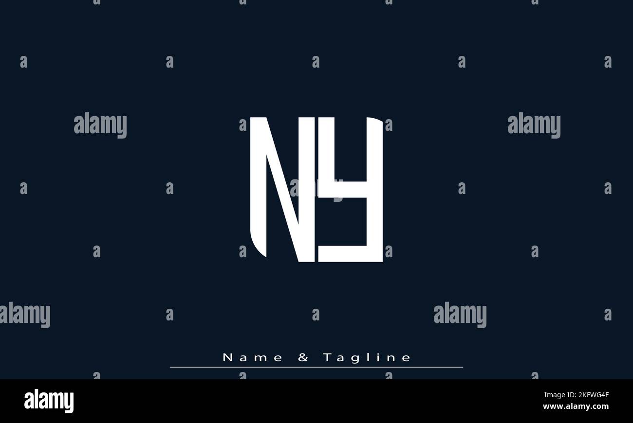 Alphabet letters Initials Monogram logo NY , YN Stock Vector Image & Art - Alamy