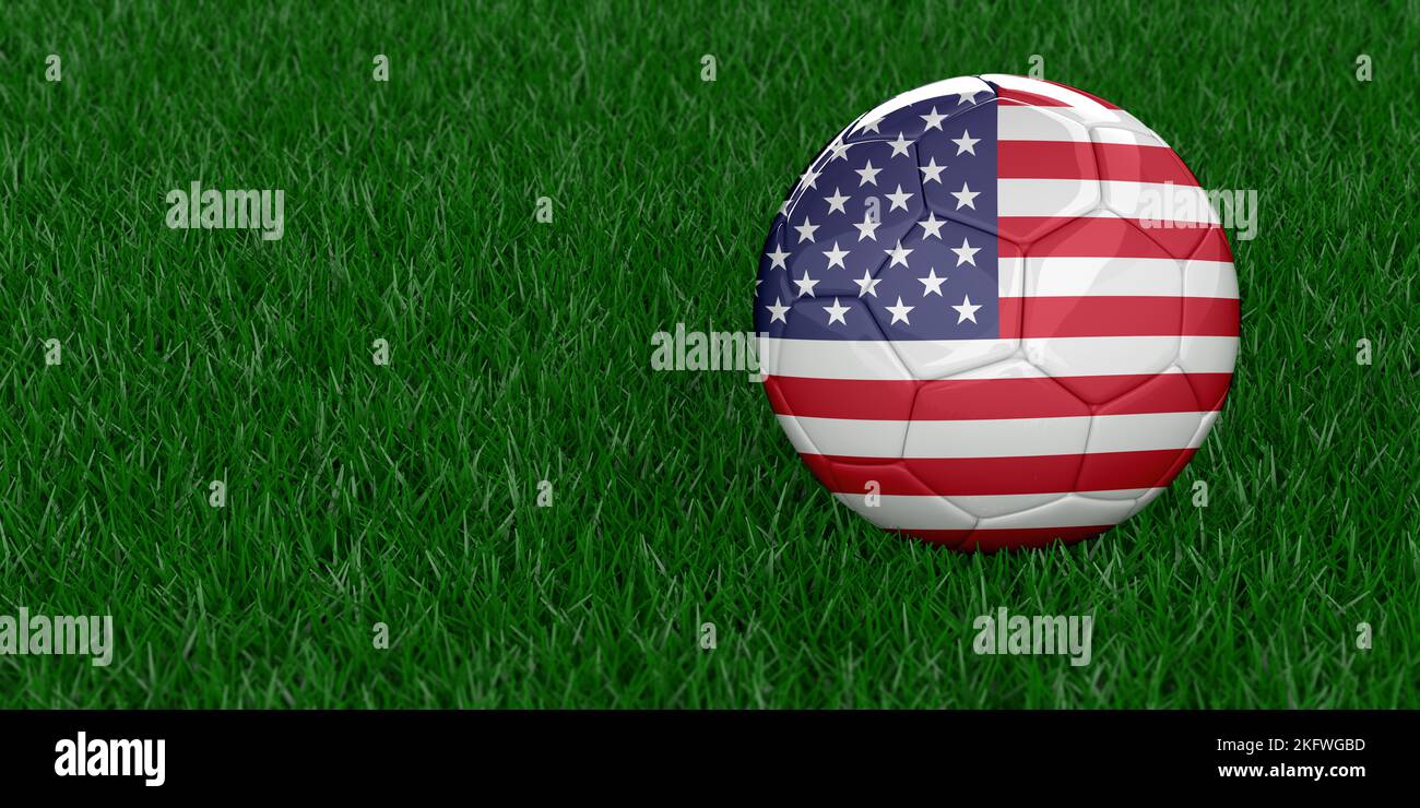 USA National football with country flag pattern. FIFA World Cup 2022 ...