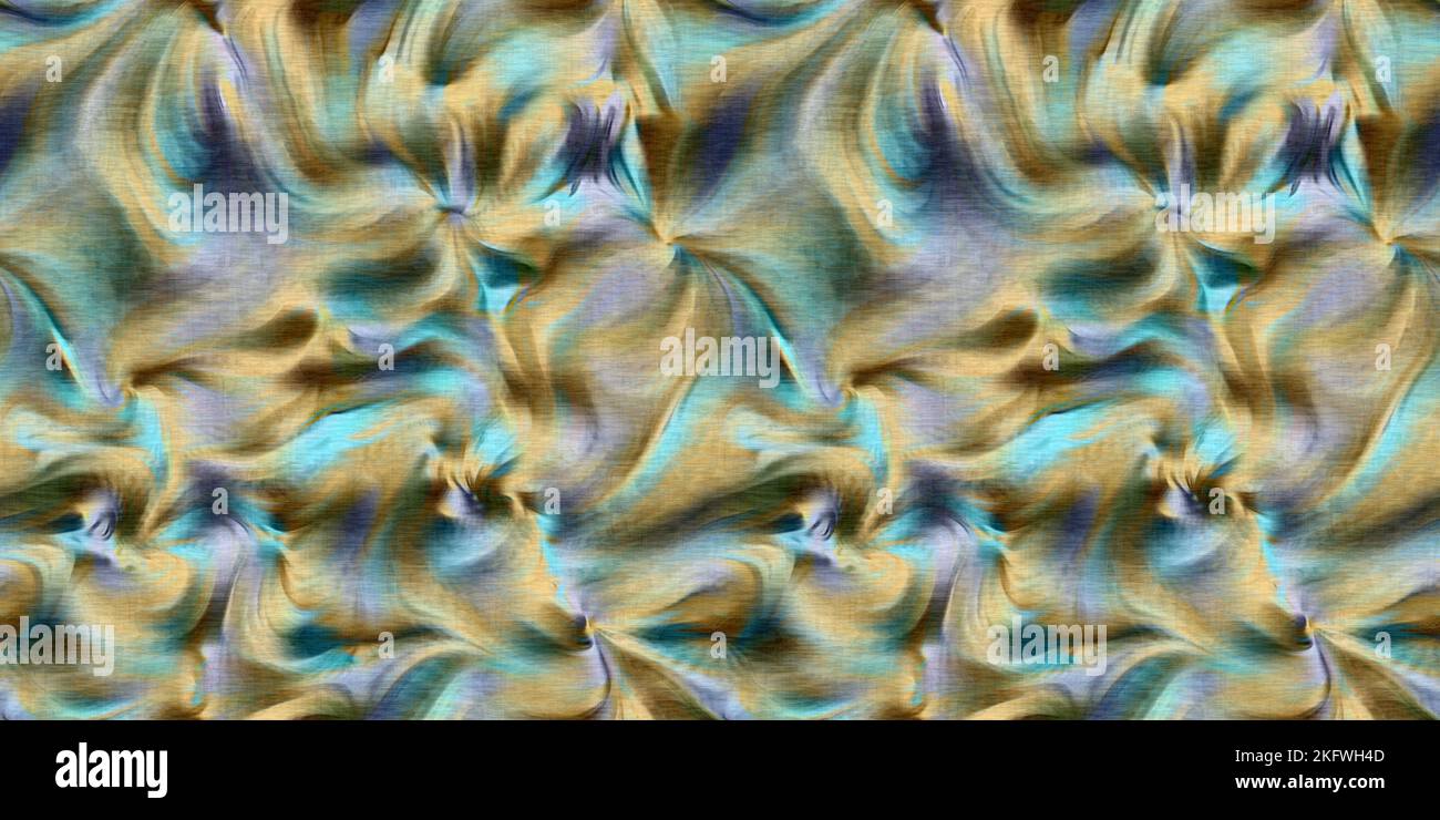 Marbled floral decorative border. Seamless botanical wash for organic ...