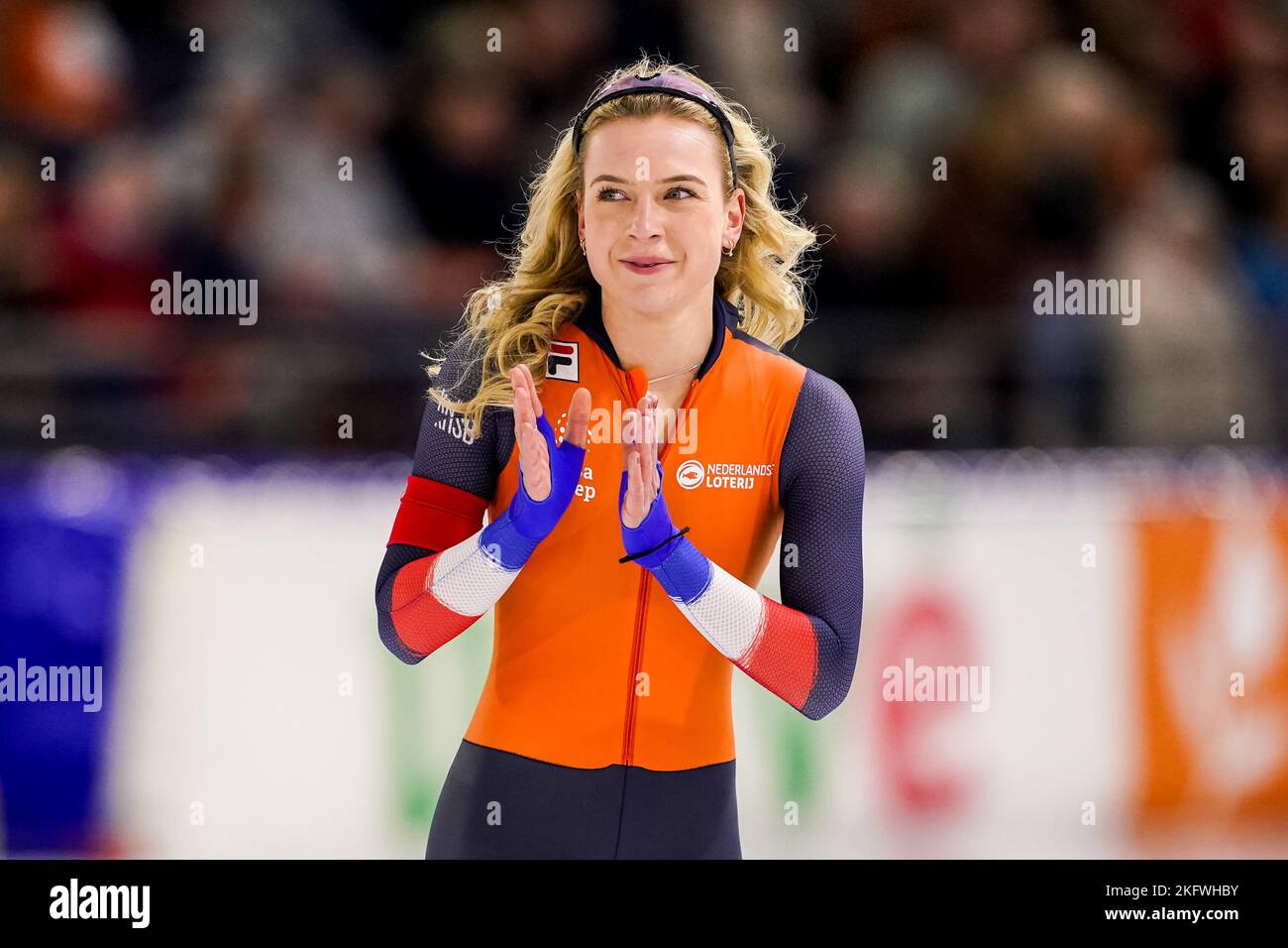 HEERENVEEN, NETHERLANDS - NOVEMBER 20: Joy Beune of The Netherlands ...