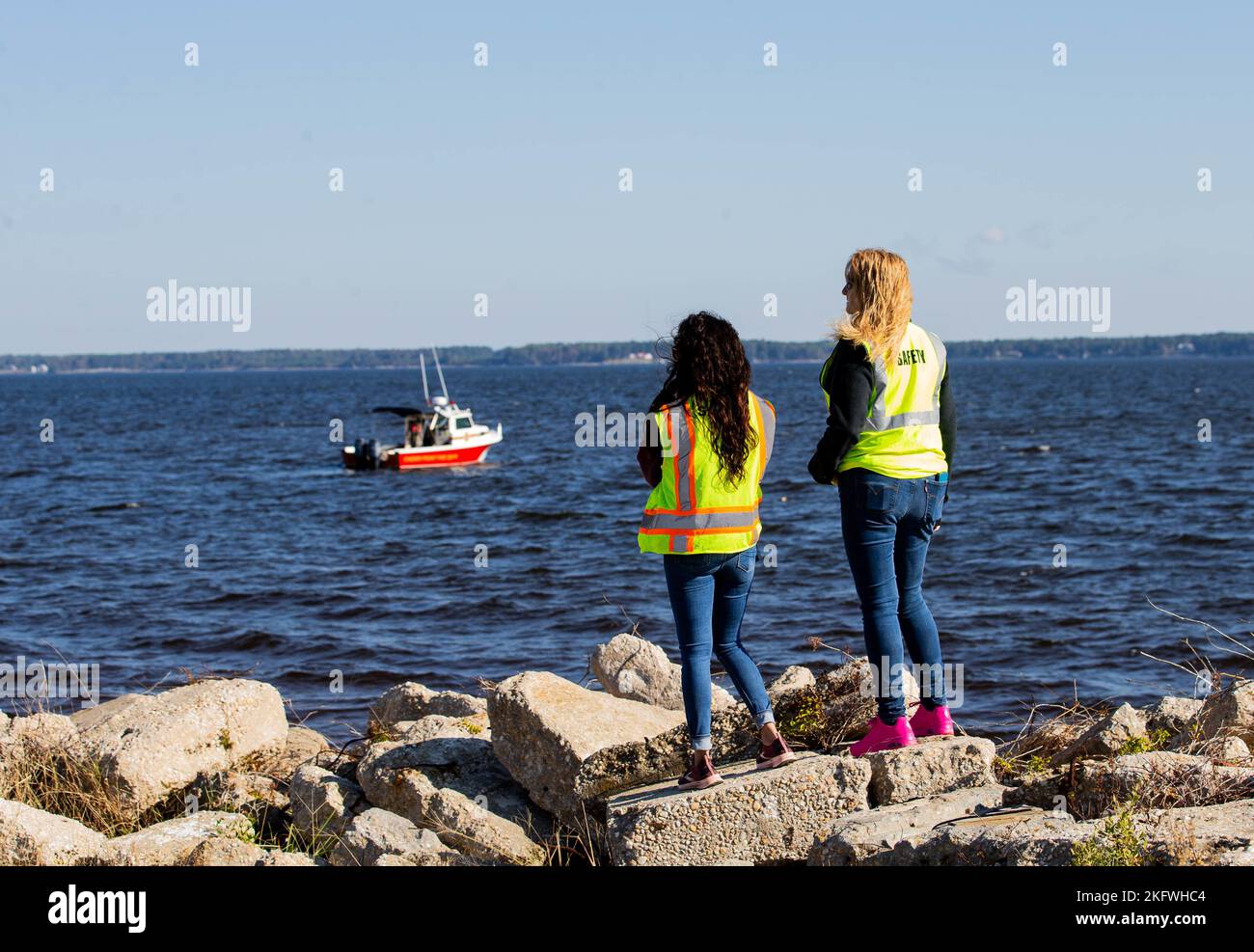 Cassandra Infante, left, and Valerie Miner, right, safety and ...
