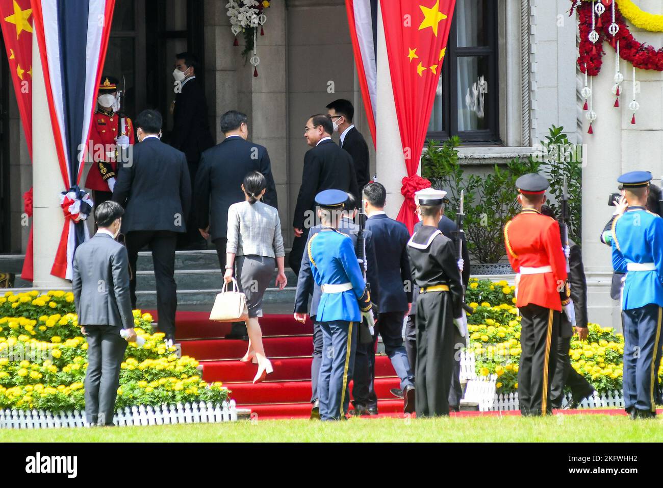 (11/19/2022) Thai Prime Minister Prayut Chan-o-cha welcome official Xi ...