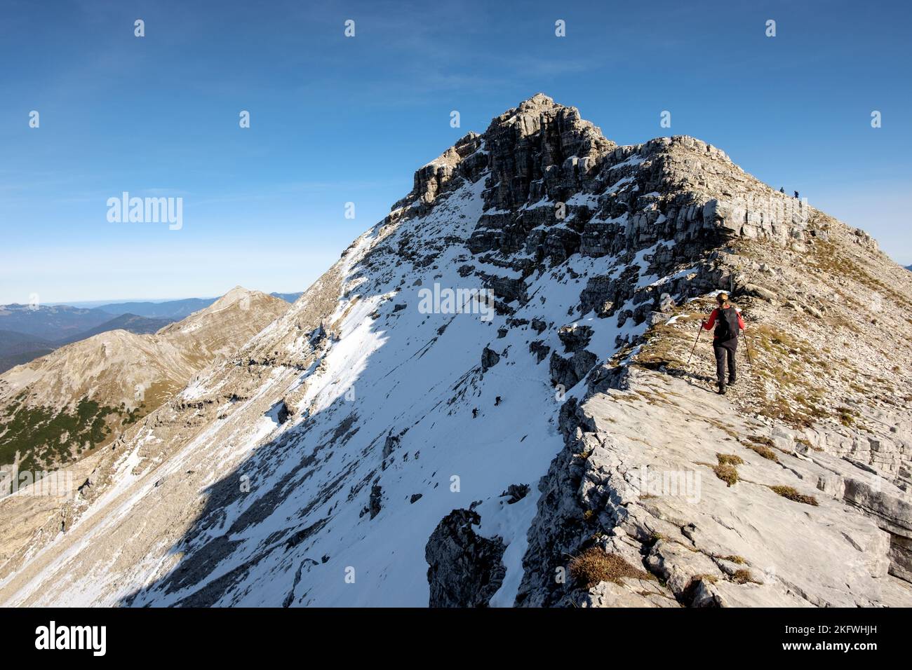 Am Grat zur Soiernspitze Stock Photo - Alamy