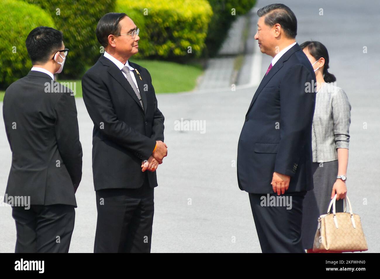 (11/19/2022) Thai Prime Minister Prayut Chan-o-cha welcome official Xi ...
