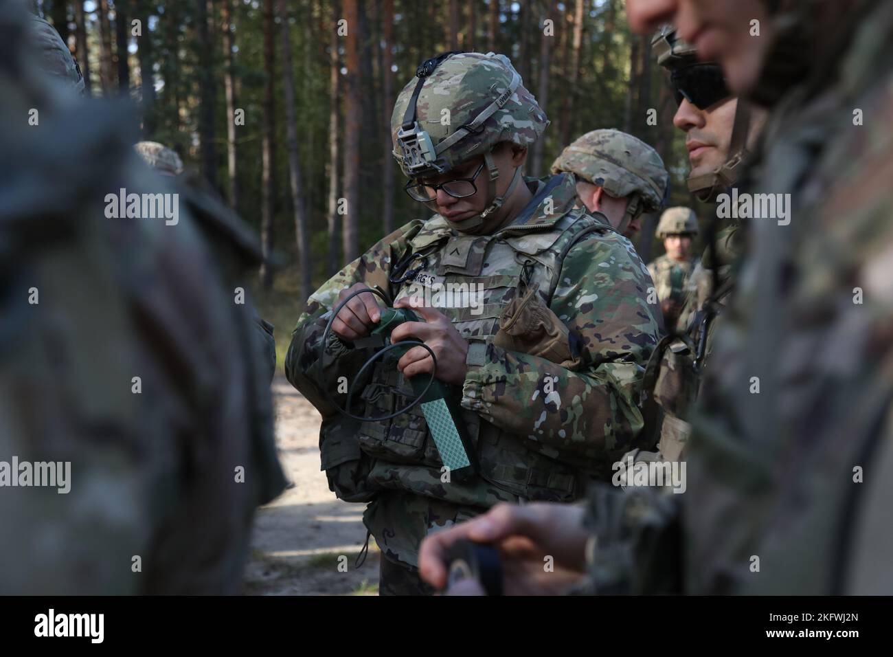 Sappers assigned to 3rd Brigade Engineer Battalion, 3rd Armored Brigade ...