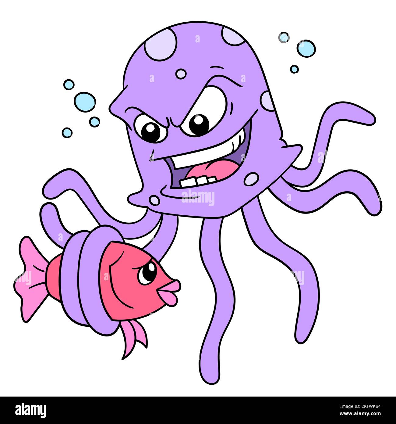 Octopus catching prey hi-res stock photography and images - Alamy