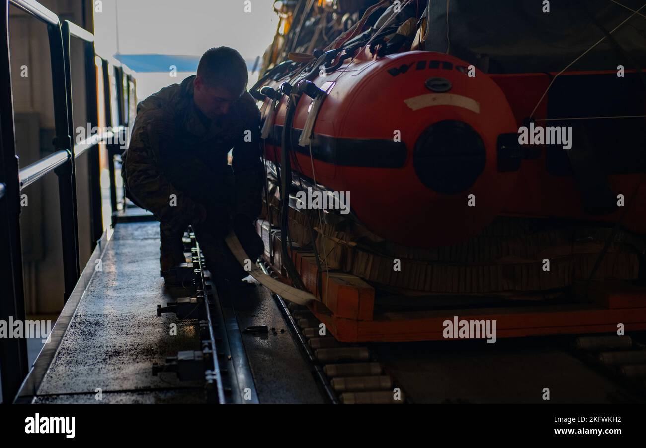 U.S. Air Force Airman 1st Class Matthew Safrit, 437th Aerial Port ...
