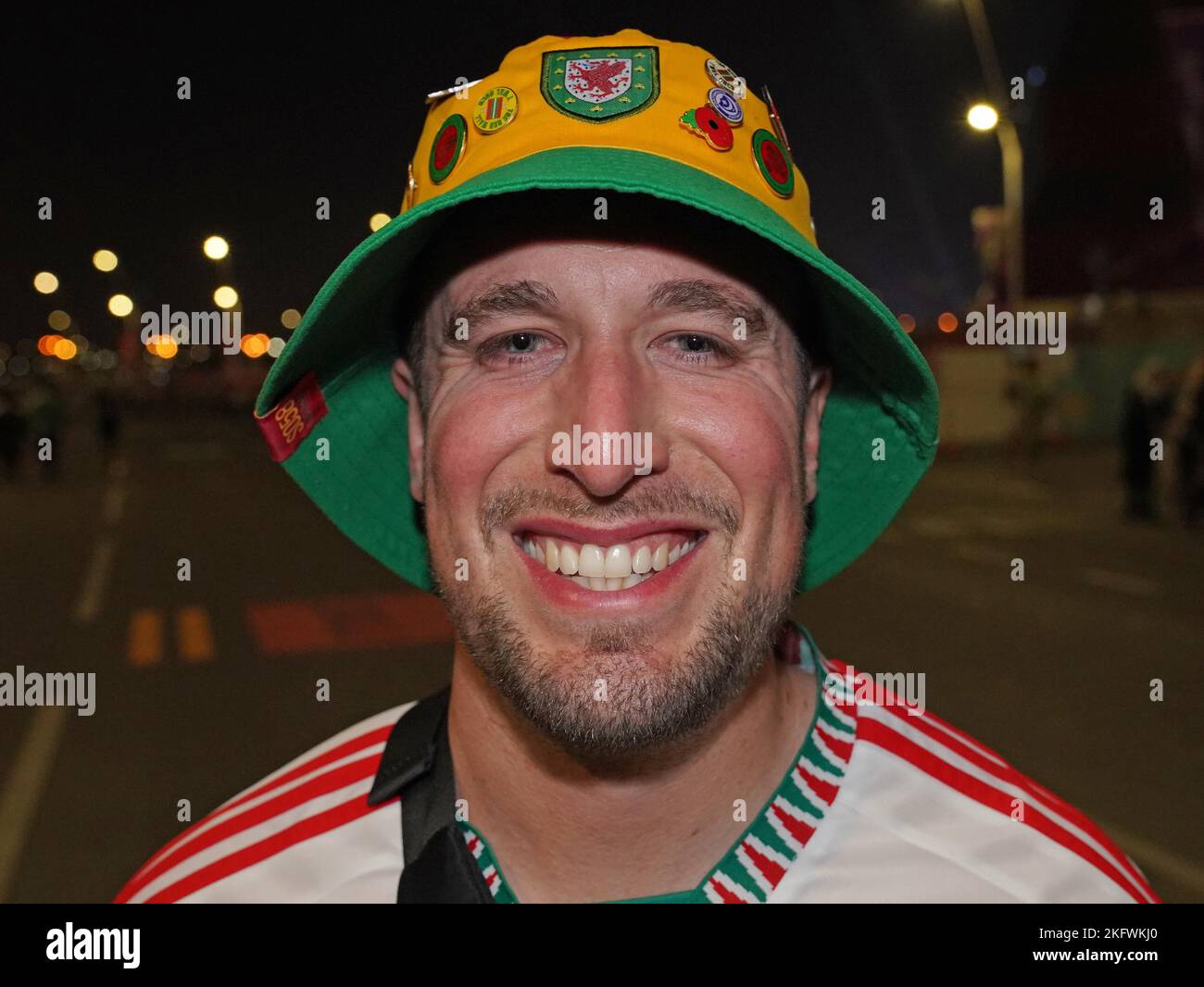 Wales supporter Bryn Barnard at the FIFA Fan Festival in Al Bidda Park ... Wales supporter Bryn Barnard at the FIFA Fan Festival in Al Bidda Park ...