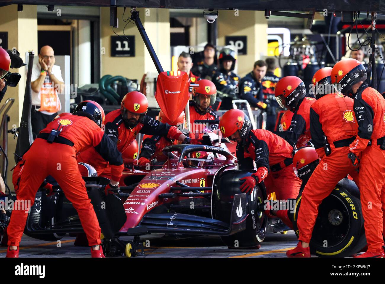 Ferrari f1 75 charles leclerc pit hi-res stock photography and images ...