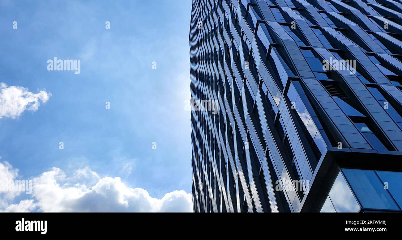 low angle view of modern office buildings exterior Stock Photo - Alamy