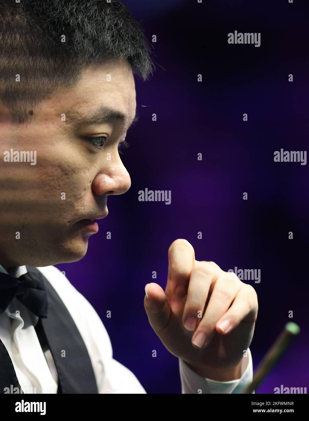 China’s Ding Junhui during day nine of the Cazoo UK Snooker ...