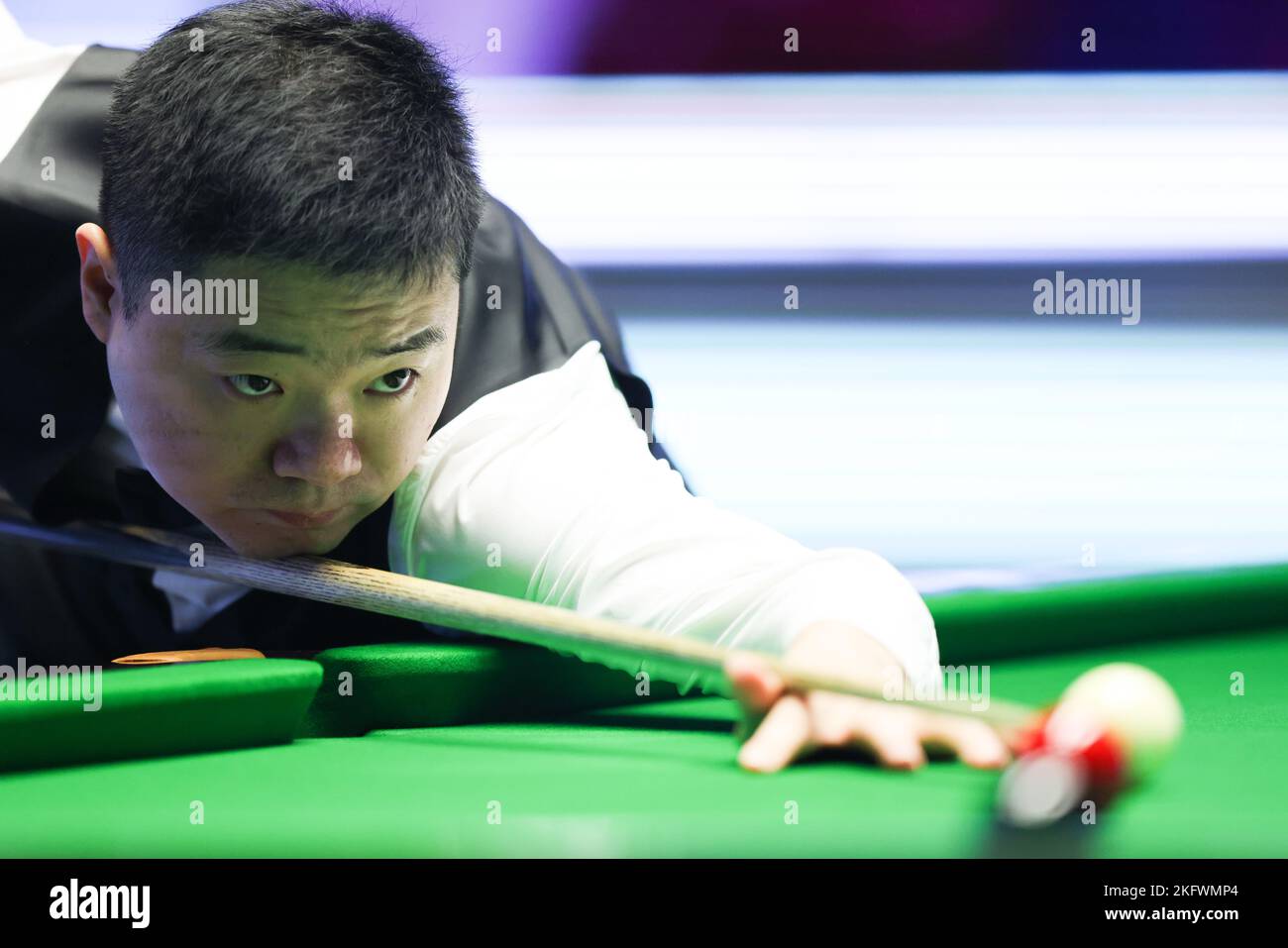 China’s Ding Junhui during day nine of the Cazoo UK Snooker ...
