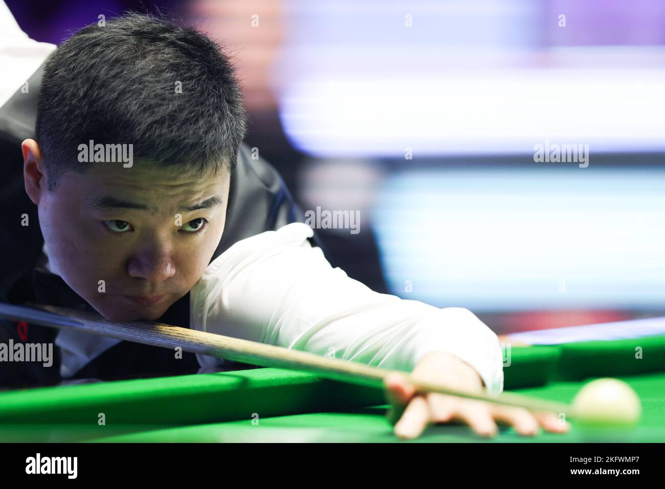 China’s Ding Junhui during day nine of the Cazoo UK Snooker ...