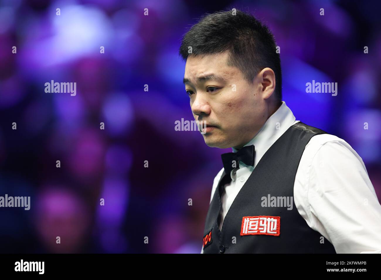China’s Ding Junhui during day nine of the Cazoo UK Snooker ...