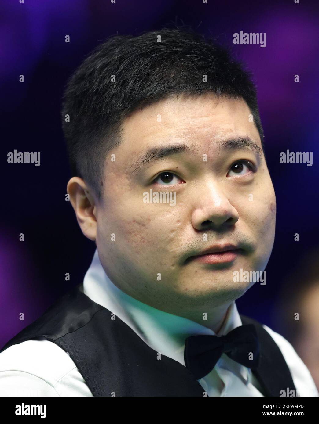 China’s Ding Junhui during day nine of the Cazoo UK Snooker ...