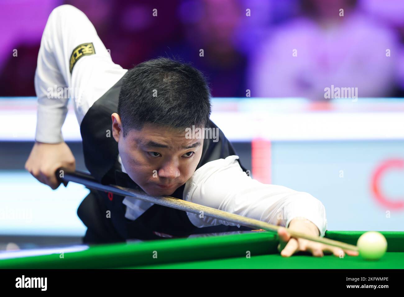 China’s Ding Junhui during day nine of the Cazoo UK Snooker ...