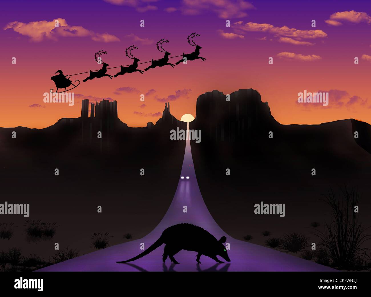 Christmas Eve in the desert southwestern United States is the topic of ...