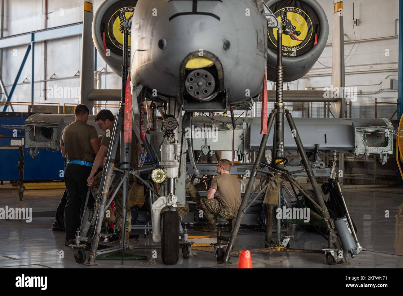 U.S. Air Force Airmen assigned to the 309th Aircraft Maintenance Group ...