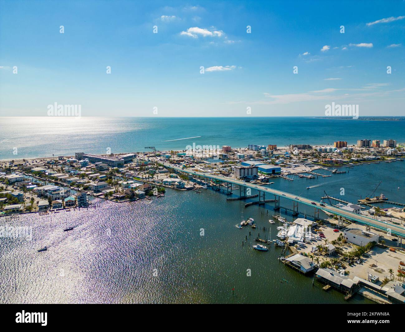 Fort myers beach aerial hi-res stock photography and images - Alamy